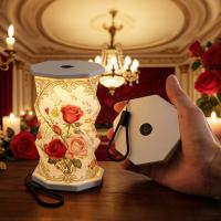 China Rechargeable LED Mini Foldable Paper Cylinder Lamp 4100K 12V for sale