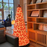 China 3500K Interior Decorative Tall Paper Origami Floor Lamp For Living Room Bedroom for sale