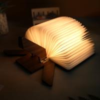 China Rechargeable Folding Origami Light Table Paper Lamp Round Home Decoration for sale