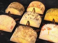 China Nordic Hotel Folded Paper Origami Table Lamp LED Night Light Wooden for sale