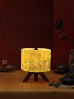 China Nordic Hotel Folded Paper Origami Table Lamp LED Night Light Wooden for sale