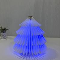 China Rechargeable Folding LED Shaped Christmas Tree Lamp For Wedding Bedroom Indoor for sale