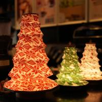China OEM Handmade Christmas Paper Lamp Home Decor 27.6cm IP20 Waterproof for sale