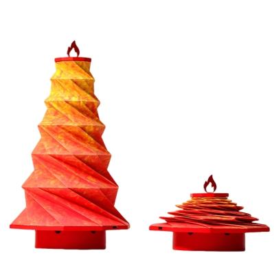 China Foldable Origami Paper Led Xmas Christmas Tree Lights 3.7V 1200mAh for sale