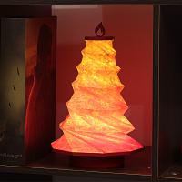 China Foldable Origami Paper Led Xmas Christmas Tree Lights 3.7V 1200mAh for sale