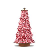 China Decorative Tree Christmas Paper Lamp Rechargeable Handmade ODM for sale