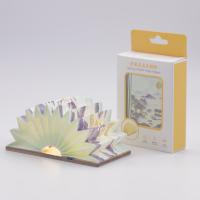 China Waterproof Rechargeable led Fridge Magnet Light Table Lamp Washable paper for sale