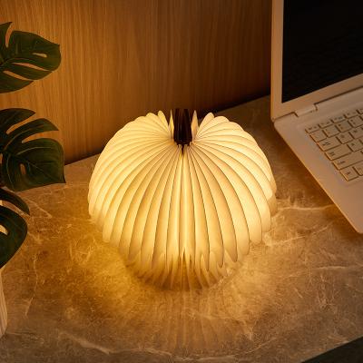 China Christmas Folding Mushroom Paper Book Light Bedroom Decoration Lamp Homemade for sale