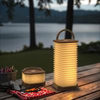China 6V Camping Accordion Light Fixture Portable Foldable LED Touch Warm Light for sale