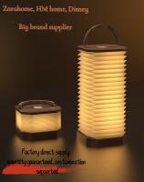 China Rechargeable LED Gingko Smart Accordion Light Outdoor Camping Folded Paper Lamp for sale
