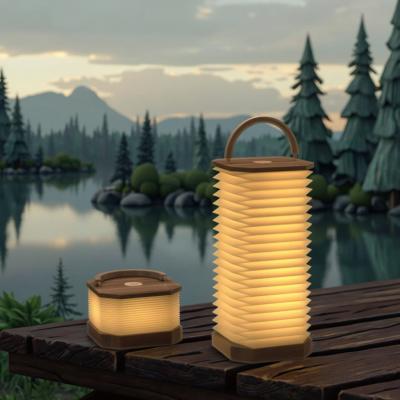 China 3D E26 LED Bedside Table Accordion Lamp Outdoor Camping Lighting for sale