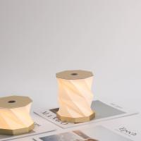 China Cordless Foldable ABS Paper Tall Lamp Rechargeable Night Lights Touch Control Eco Friendly for sale