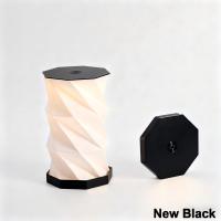 China Cordless Foldable ABS Paper Tall Lamp Rechargeable Night Lights Touch Control Eco Friendly for sale