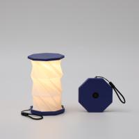 China Personalized Art Rotating Paper Lamp USB Powered Foldable Light Macaron Colors for sale