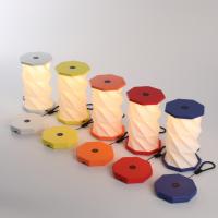 China Personalized Art Rotating Paper Lamp USB Powered Foldable Light Macaron Colors for sale