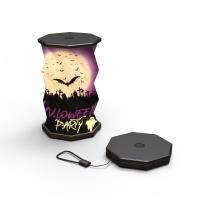 China Personalized Art Rotating Paper Lamp USB Powered Foldable Light Macaron Colors for sale