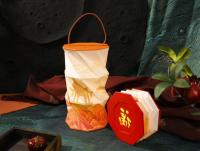 China OEM Handmade Crepe Folding Paper Lamp Wireless Lithium Battery for sale