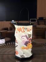 China Designer Bedside Folded Paper Lamp Lantern Souvenir Lighting Halloween Gift for sale