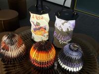 China Designer Bedside Folded Paper Lamp Lantern Souvenir Lighting Halloween Gift for sale