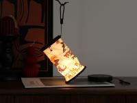 China Rotating Folding Origami Light Fixture Large Paper Floor Lamp Touch Control for sale