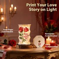 China 3D Novelty Folding Handmade Paper Lights Table Lamp Customized for sale