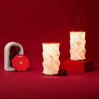 China Valentine'S Day Adjustable Crinkle Folding Paper Lamp Lampshade Led Spotlight for sale