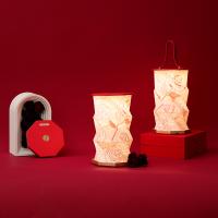 China Valentine'S Day Adjustable Crinkle Folding Paper Lamp Lampshade Led Spotlight for sale