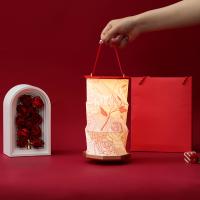 China Valentine'S Day Adjustable Crinkle Folding Paper Lamp Lampshade Led Spotlight for sale