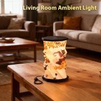 China 700mA Super Mini Craft Paper Lamp Rotating Led Light Paper Party Decor for sale