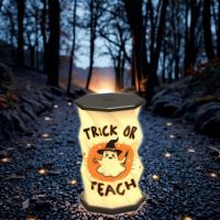 China Bedside Luminous ABS Homemade Paper Lamp Pendant Rotating Halloween Lantern for sale
