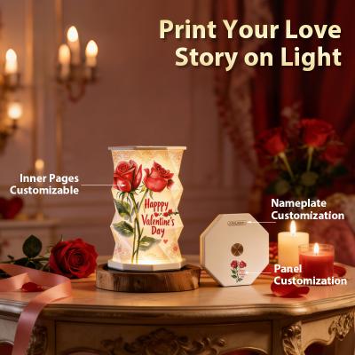 China Washable LED Folding Paper Lamp Home Decoration Rechargeable for sale