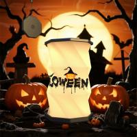 China Bedside Luminous ABS Homemade Paper Lamp Pendant Rotating Halloween Lantern for sale