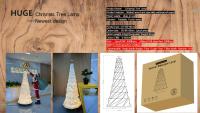 China Battery Powered Tall Paper Origami Floor Lamp Folding Customized Pattern for sale