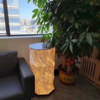 China Modern ArtDeco Recyclable Origami Floor Lamp Bluetooth Light Fixture For Supermarket for sale