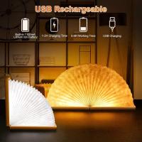 China Dimmable Geometric Origami Colour Paper Lamp Fan Shape USB Charging for sale
