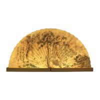 China Custom Folding Paper Lamp Desk Fan Lights Gift UV Printing 1100mA for sale