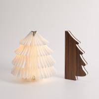 China Folding Table tree Christmas Paper Lamp Atmosphere Lights Holiday Presents for sale