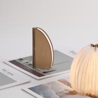 China Wooden Folding Book Paper Origami Table Lamp Reading Warm White Night Light for sale