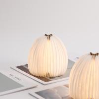 China Folding LED Vase 3D Paper Lamp Reading Origami Night Light For Bedroom for sale