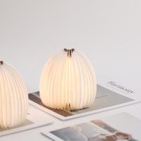 China Folding LED Vase 3D Paper Lamp Reading Origami Night Light For Bedroom for sale