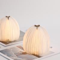 China Folding LED Vase 3D Paper Lamp Reading Origami Night Light For Bedroom for sale
