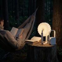 China 2026 Trending New Japanese Paper Lantern Novelty Night Light Home Decor Folding Table Lamp Practical Craft Promotional Day Gifts for sale