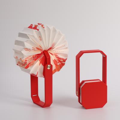 China 2026 Trending New Japanese Paper Lantern Novelty Night Light Home Decor Folding Table Lamp Practical Craft Promotional Day Gifts for sale