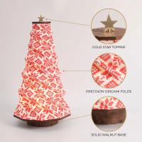 China Eco-Friendly Foldable Paper Christmas Tree Light | Reusable LED Decoration for Home Office & Holiday Parties Night Light Gift for sale