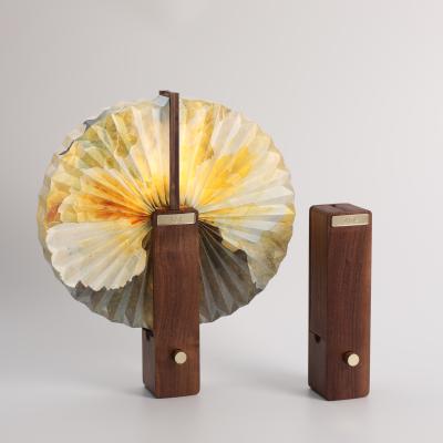 China Creative Folding Paper OM Lamp Night Light Type-C Rechargeable LED Lights Promotional Practical Business Gift for sale