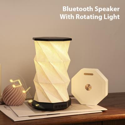 China Portable Foldable Paper Lamp with Bluetooth Speaker & Built‑in White Noise 1200mAh Rechargeable Night Light for Travel for sale