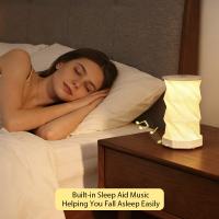 China Origami Style Sleep Lamp with Natural Sounds Bluetooth Dimmable Warm Light Lightweight for Bedside & Outdoor for sale