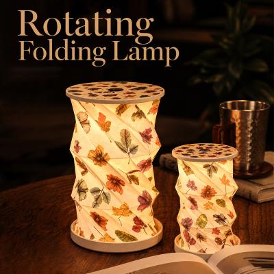 China Round Folding Paper Lamp ABS Material with Portable Handle Low MOQ Wholesale Rechargeable LED Lantern for Home Garden Party for sale