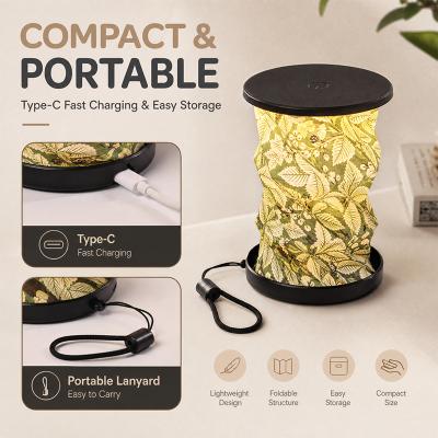 China Eco-Friendly Collapsible Night Light – Lightweight Paper Design for Indoor/Outdoor Use Collapsible LED Lamp for Camping for sale