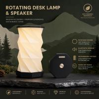 China Foldable Rotating Paper Lamp USB Rechargeable Touch Control Dimmable LED Portable Table Lamp for Outdoor Camping Gift for sale